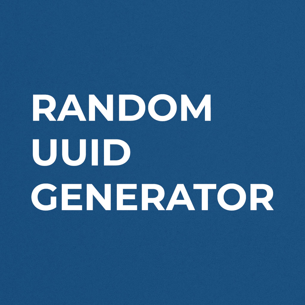 Random UUID Generator | Smart Web Toolkit